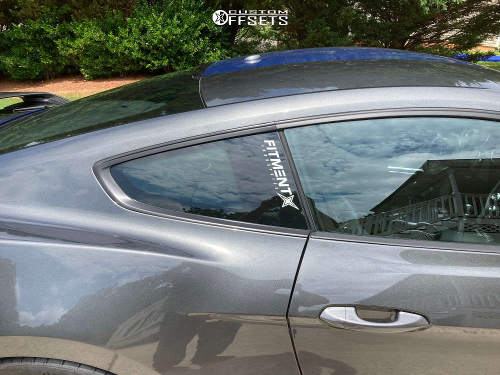 2019 Ford Mustang with 19x10 35 ESR Cr5 and 255/40R19 Michelin Pilot ...