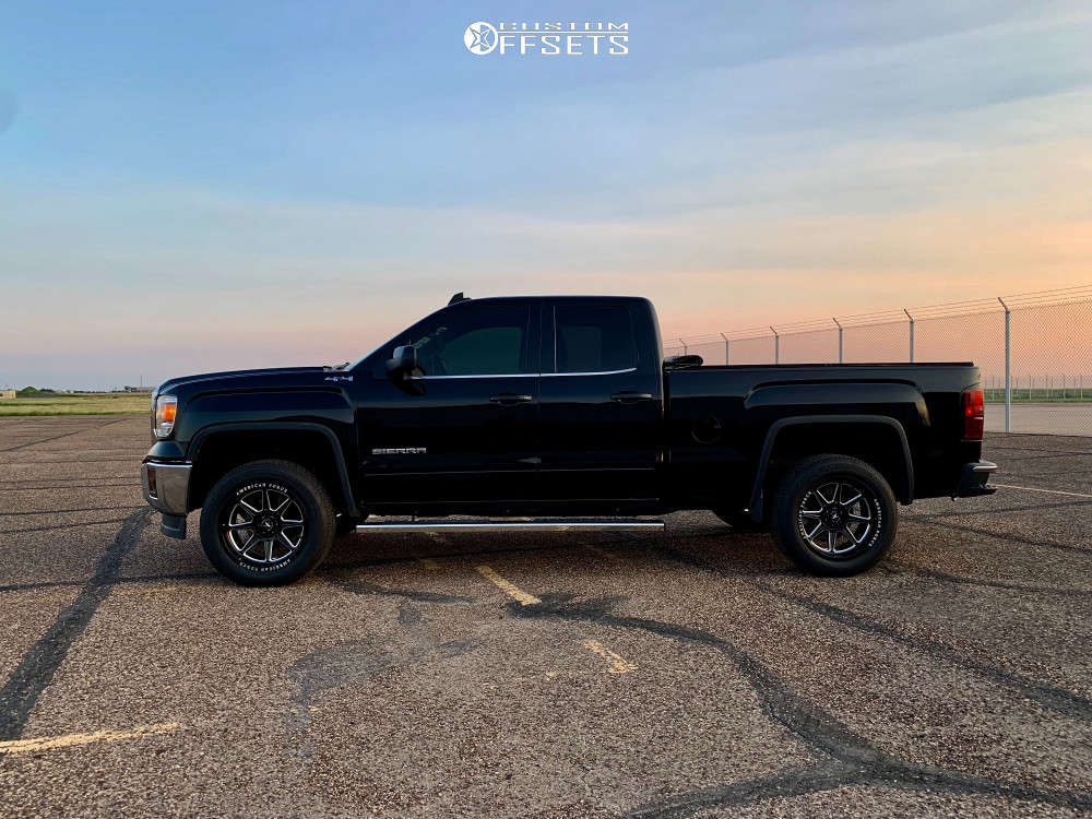 2015 GMC Sierra 1500 with 20x10 -18 American Force Trail AC002 and 31/ ...
