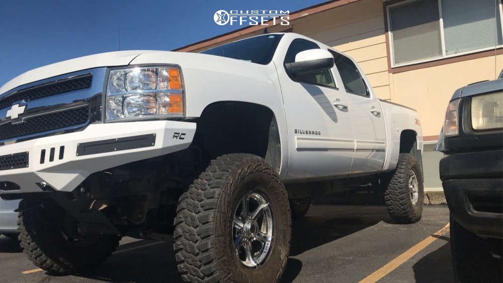 2011 Chevrolet Silverado 1500 with 17x10 -24 XD Xd858 and 37/12.5R17 ...