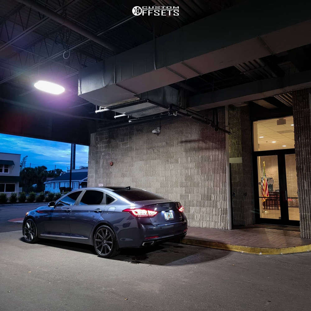 2015 Hyundai Genesis with 20x9 32 Stance SF09 and 255/35R20 Continental ...