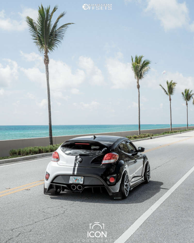 2016 Hyundai Veloster with 18x9.5 22 Anovia Elder and 225/40R18 ...