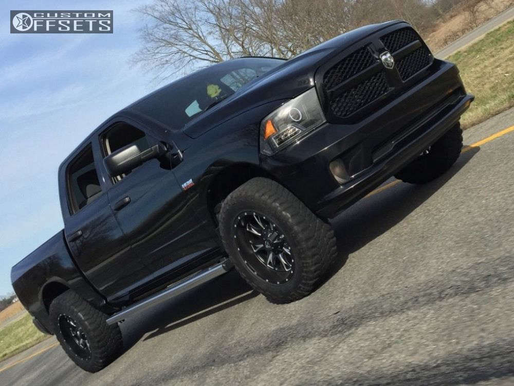 2013 Ram 1500 with 20x10 -24 Fuel Throttle and 35/12.5R20 Mickey ...