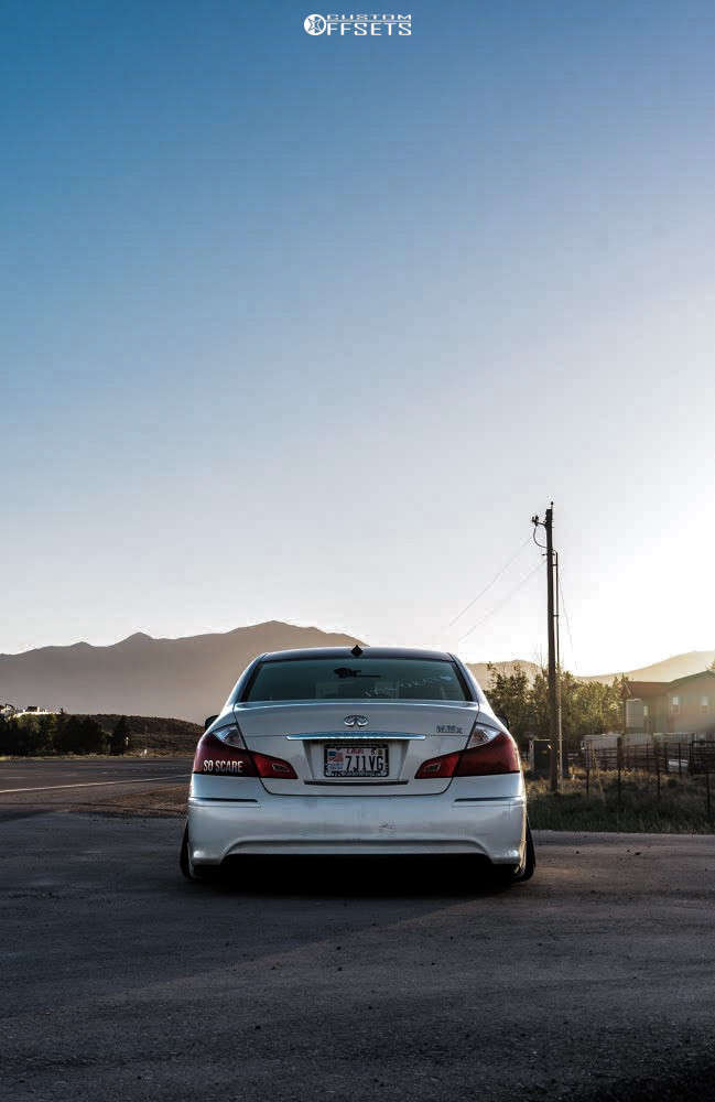 2008 INFINITI M35 with 19x11 22 Aodhan Ah03 and 245/35R19 Toyo Tires ...