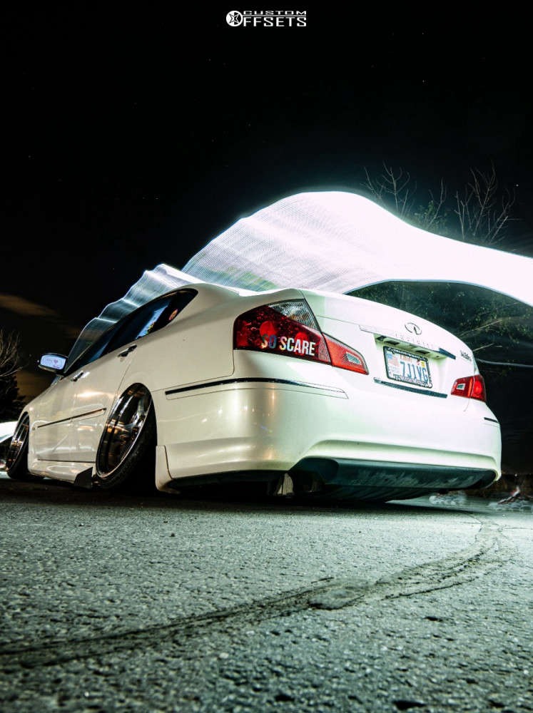 2008 INFINITI M35 with 19x11 22 Aodhan Ah03 and 245/35R19 Toyo Tires ...