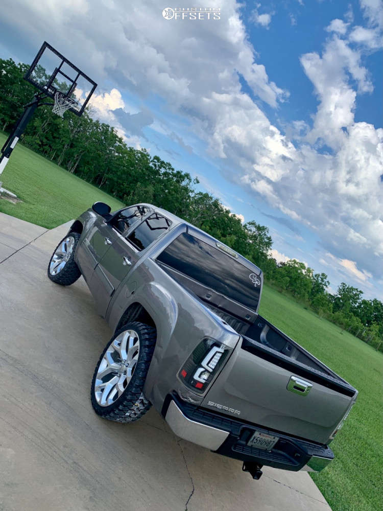 2009 GMC Sierra 1500 with 26x10 31 Reps Snowflake and 35/13.5R26 ...