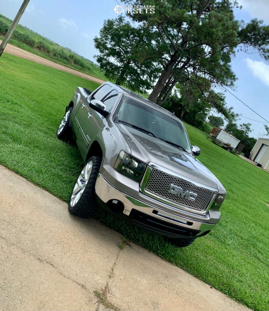 2009 GMC Sierra 1500 with 26x10 31 Reps Snowflake and 35/13.5R26 ...