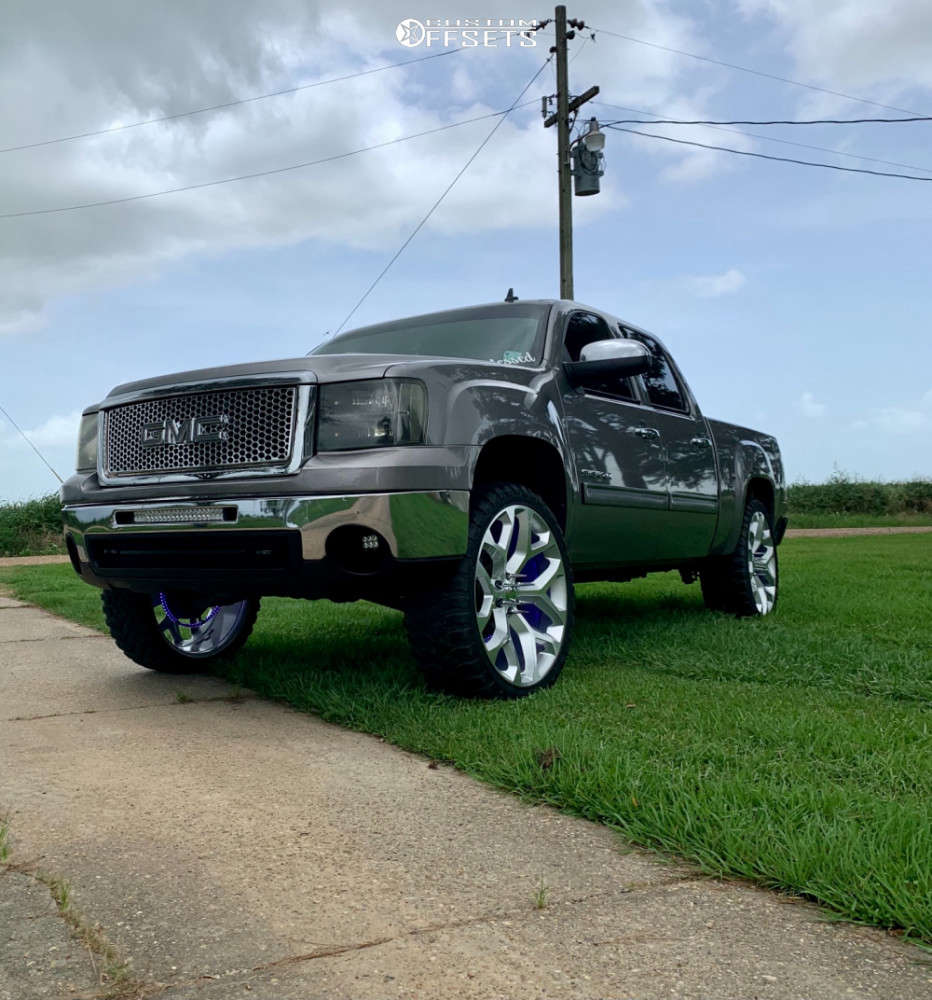 2009 GMC Sierra 1500 with 26x10 31 Reps Snowflake and 35/13.5R26 ...