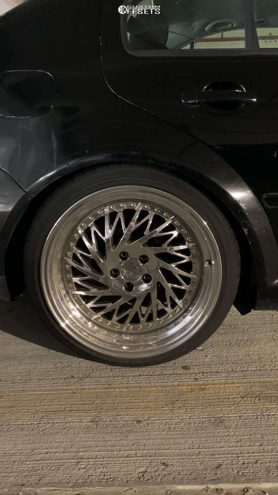 2001 Volkswagen Jetta with 18x9.5 35 Aodhan Ds03 and 215/40R18 Vercelli ...