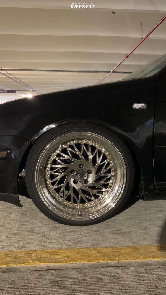 2001 Volkswagen Jetta with 18x9.5 35 Aodhan Ds03 and 215/40R18 Vercelli ...