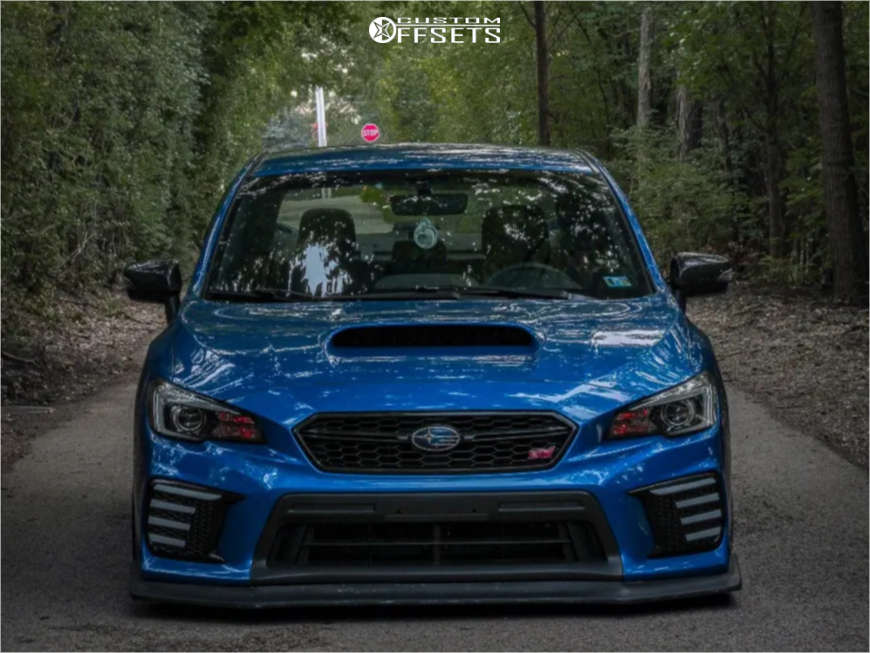 2018 Subaru WRX STI with 18x9.5 40 SSR Gtx01 and 225/40R18 Dunlop Signature Hp and Air ...