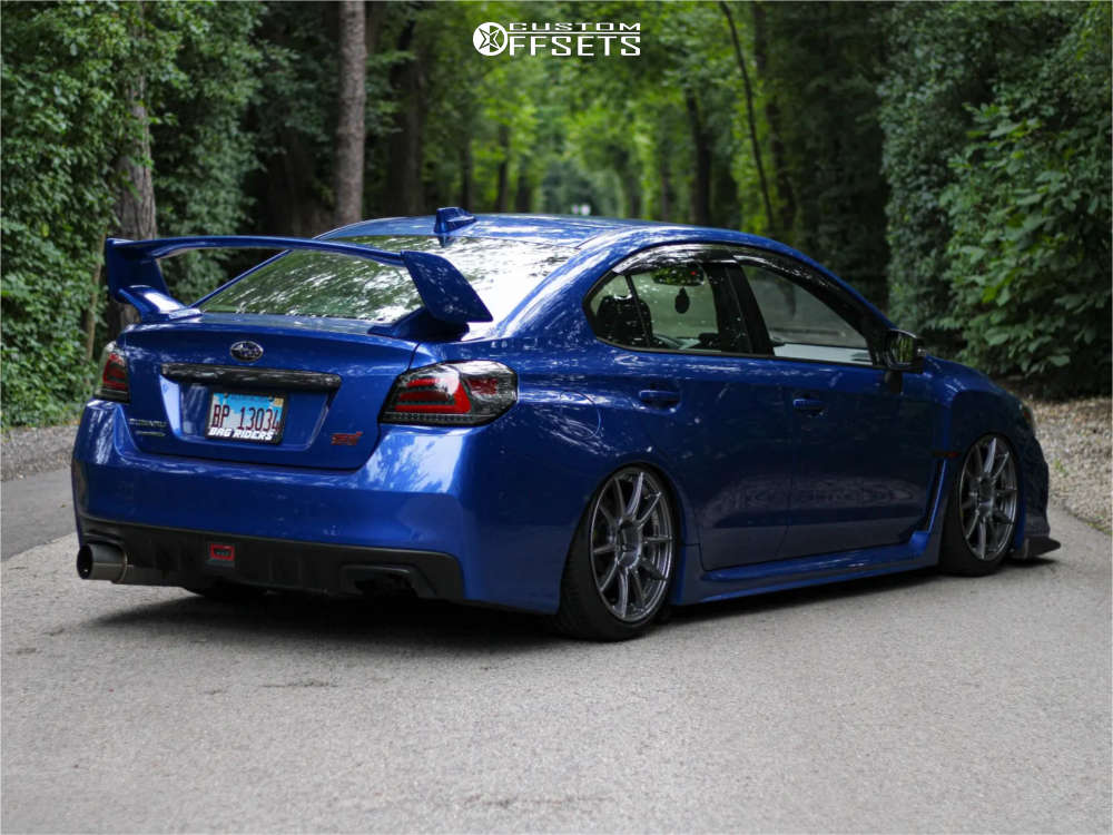 2018 Subaru WRX STI with 18x9.5 40 SSR Gtx01 and 225/40R18 Dunlop Signature Hp and Air ...