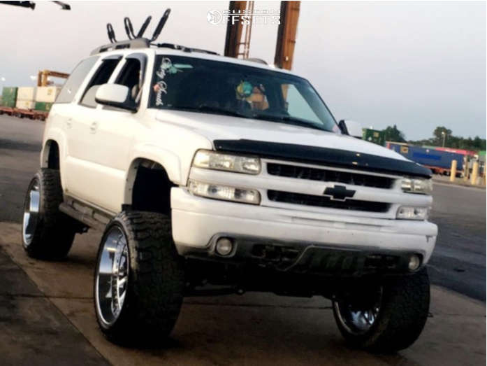 2004 Chevrolet Tahoe with 24x14 -76 Tuff T2a and 35/13.5R24 Delinte Do ...