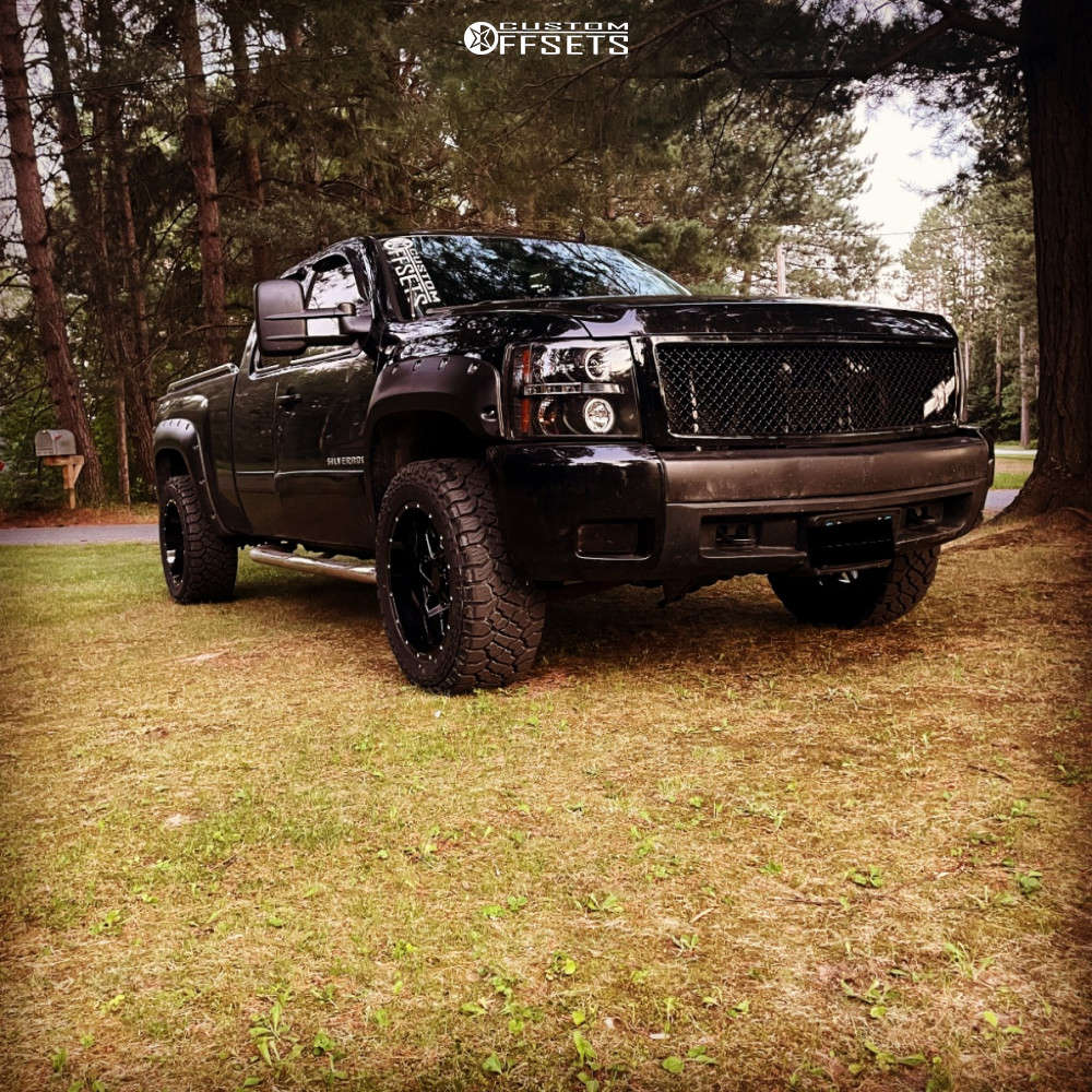 2007 Chevrolet Silverado 1500 with 20x10 -24 Remington Caliber and 33/ ...