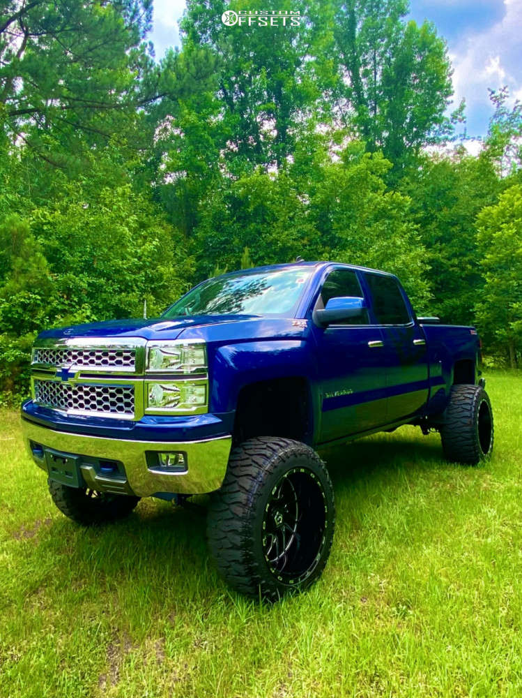 2014 Chevrolet Silverado 1500 with 22x14 -76 TIS 544BM and 375/45R22 Atturo Trail Blade Boss and ...