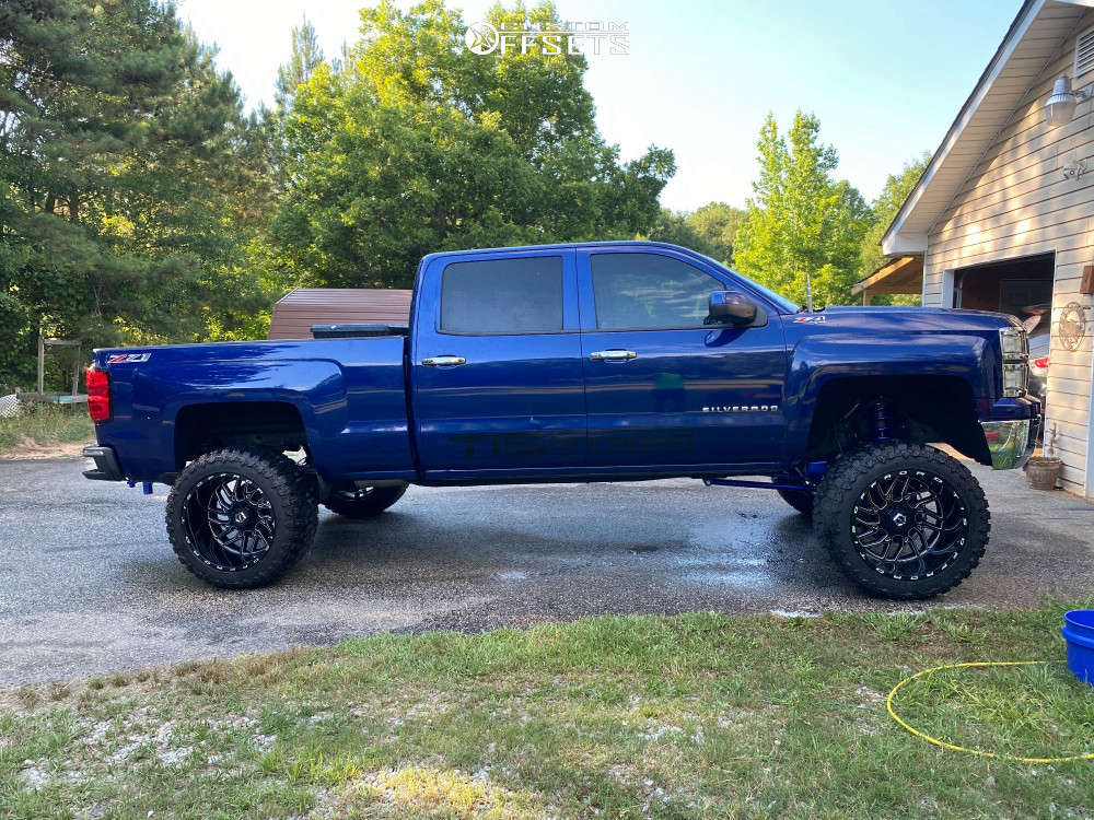 2014 Chevrolet Silverado 1500 with 22x14 -76 TIS 544BM and 375/45R22 Atturo Trail Blade Boss and ...