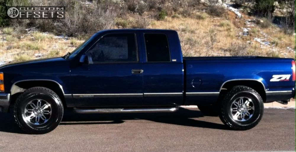 1996 Chevrolet K1500 with 16x8 -6 Vision Warrior and 265/75R16 Cooper ...