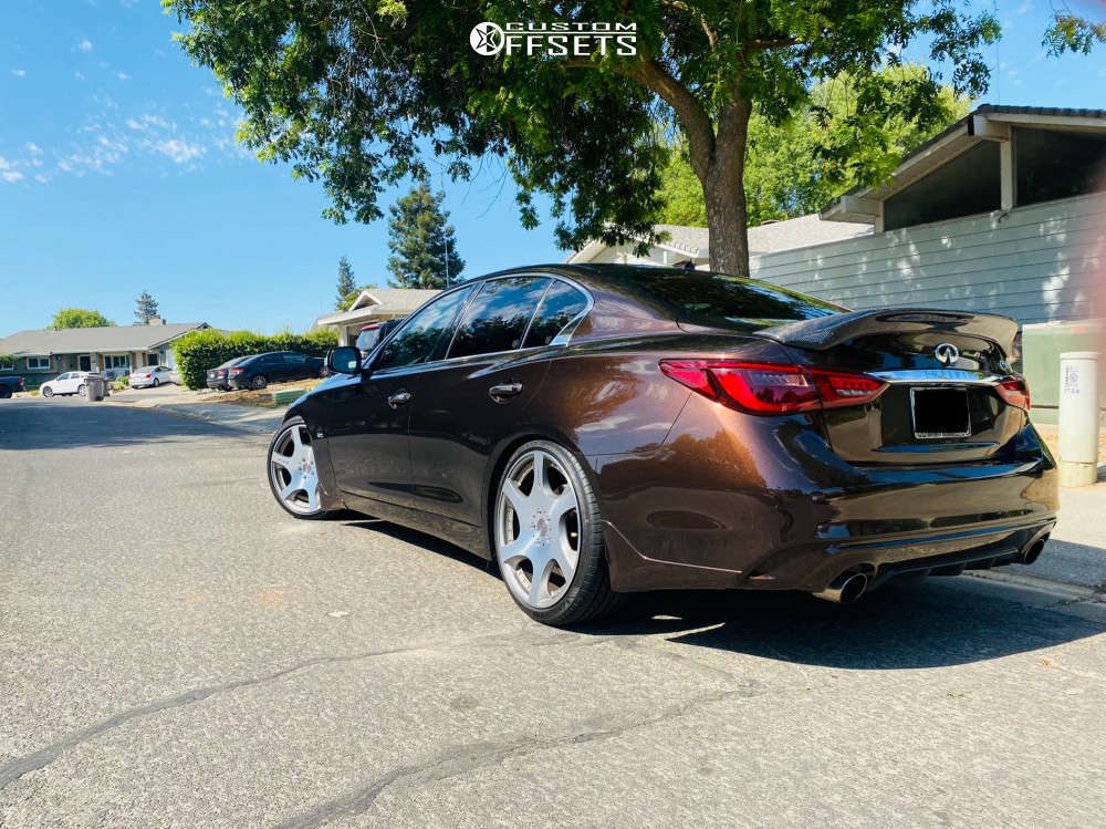 2018 INFINITI Q50 with 20x9 40 MRR Vp3 and 245/35R20 Lexani Lx-twenty ...