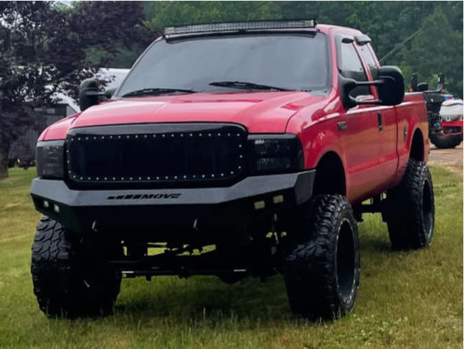 1999 Ford F-250 Super Duty with 22x12 -44 TIS 544BM and 37/13.5R22 ...