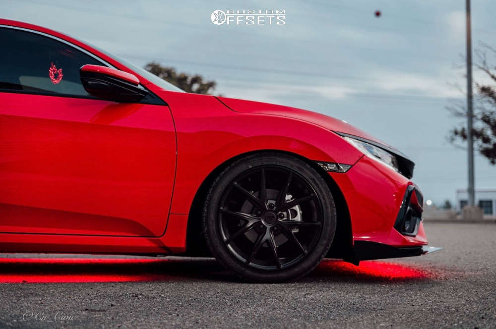 2021 Honda Civic with 18x8 40 Niche Misano and 235/35R18 Nitto Neo Gen ...