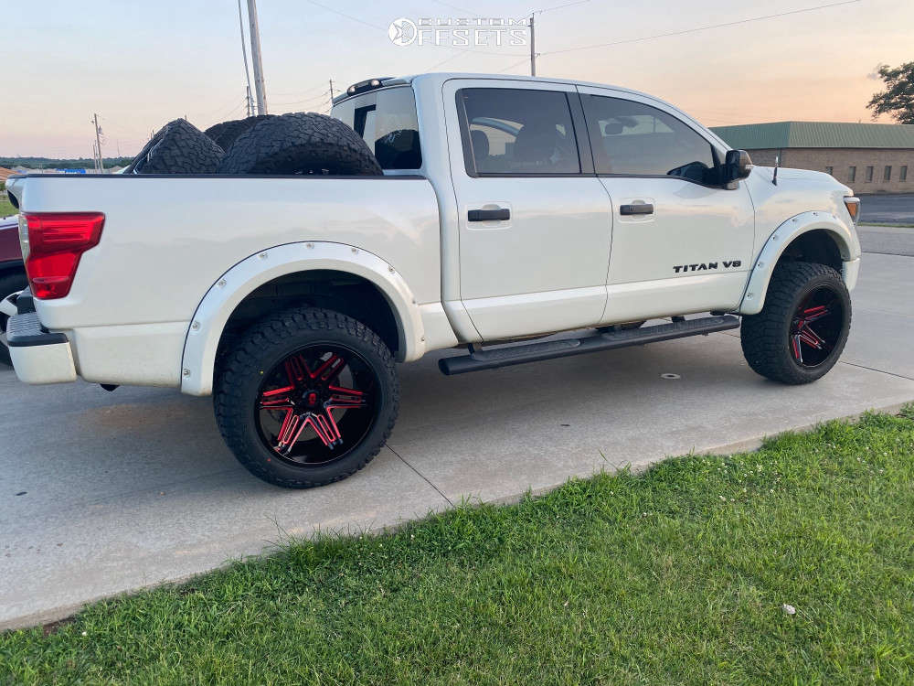 2018 Nissan Titan with 22x12 -51 Vision Razor and 35/12.5R22 Venom ...