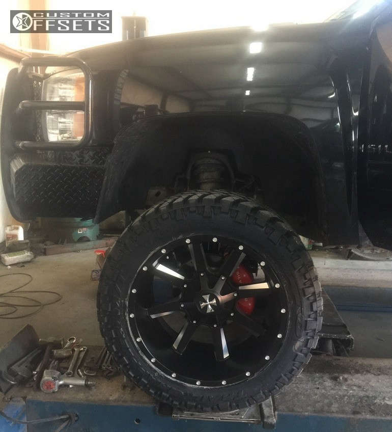 2009 Chevrolet Silverado 1500 with 22x12 -44 Cali Offroad Busted and ...