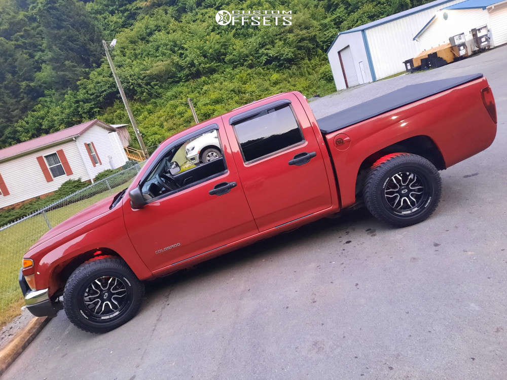 2004 Chevrolet Colorado with 18x9 -12 Vision Riot and 235/60R18 Atturo ...