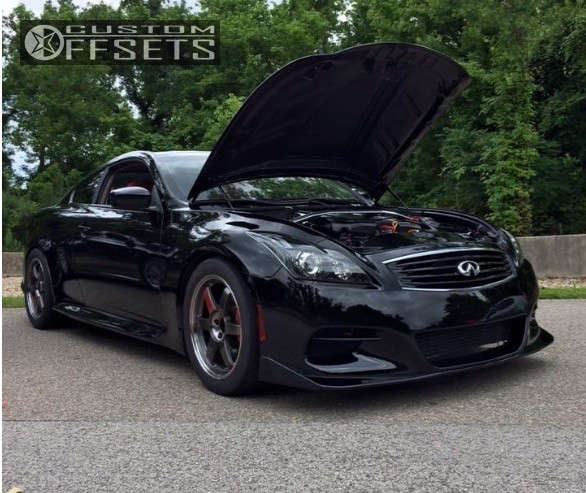 2010 INFINITI G37 with 18x9.5 35 Volk TE37SL and 275/40R18 Nitto Nt01 ...