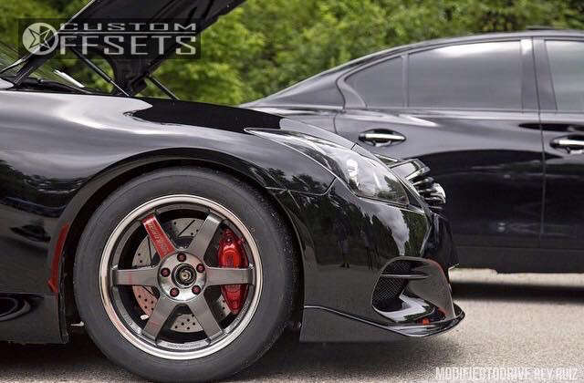 2010 INFINITI G37 with 18x9.5 35 Volk TE37SL and 275/40R18 Nitto Nt01 ...