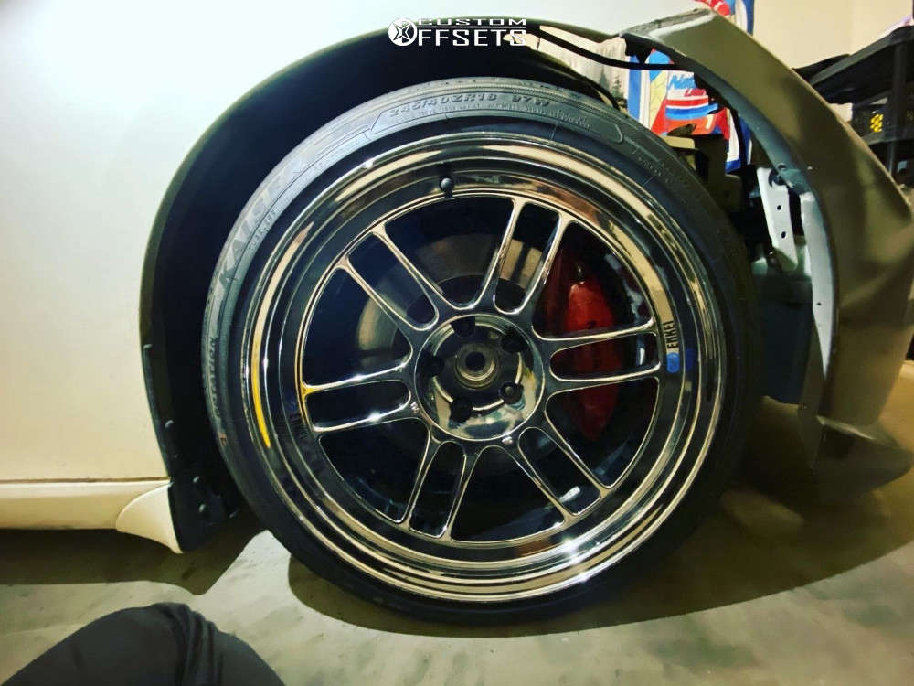 2013 Nissan 370Z with 18x10.5 15 Enkei RPF1 and 275/35R18 Achilles Atr ...