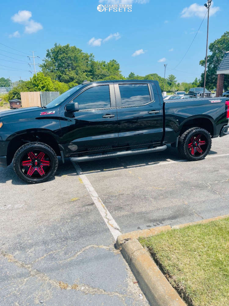 2019 Chevrolet Silverado 1500 with 22x10 -19 Vision Razor and 33/12 ...