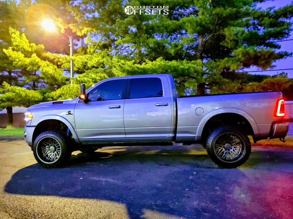 2020 Ram 2500 with 22x12 -51 Cali Offroad Rawkon and 285/50R22 Fuel ...