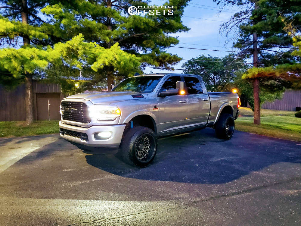 2020 Ram 2500 with 22x12 -51 Cali Offroad Rawkon and 285/50R22 Fuel ...