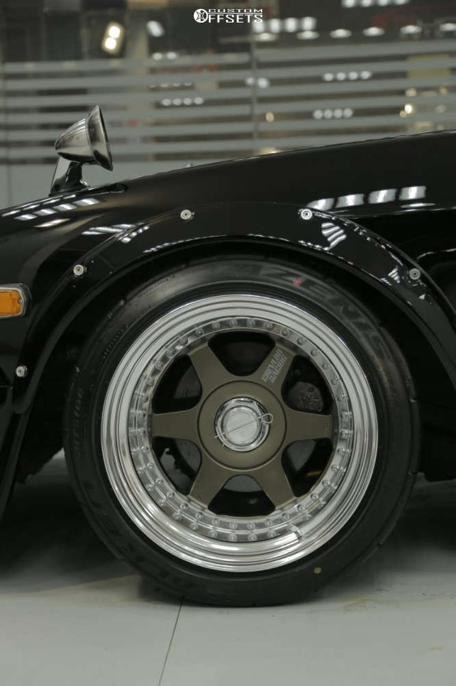 1977 Nissan 280Z with 16x10 -28 Weds Chevlon Racing S1C and 215/45R16 ...