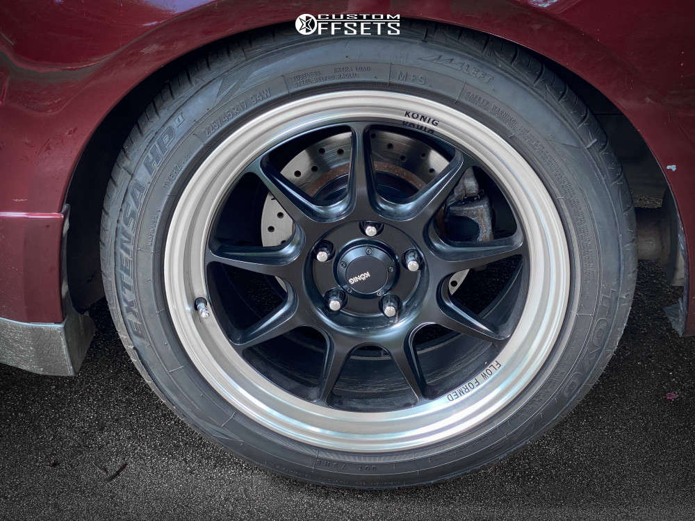 1988 Nissan 300ZX with 17x8 38 Konig Countergram and 225/45R17 Toyo ...