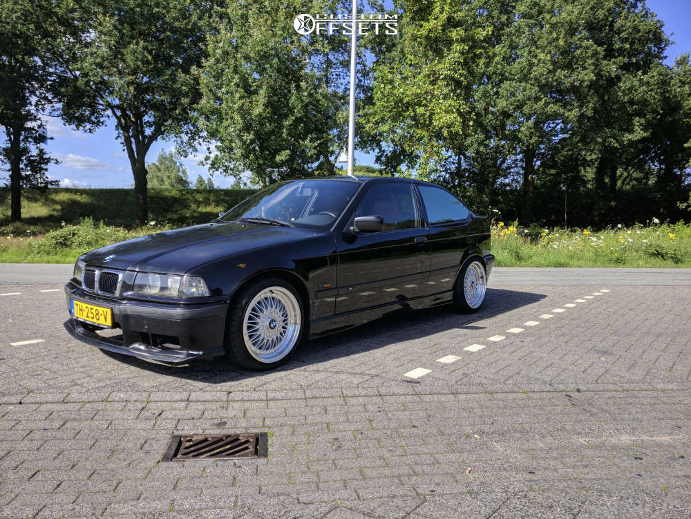 1999 BMW 318ti with 17x7.5 20 Japan Racing Jr9 and 205/45R17 Federal ...