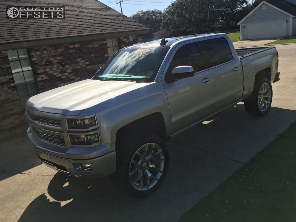2015 Chevrolet Silverado 1500 with 24x10 31 OE Performance 169 and 35/ ...