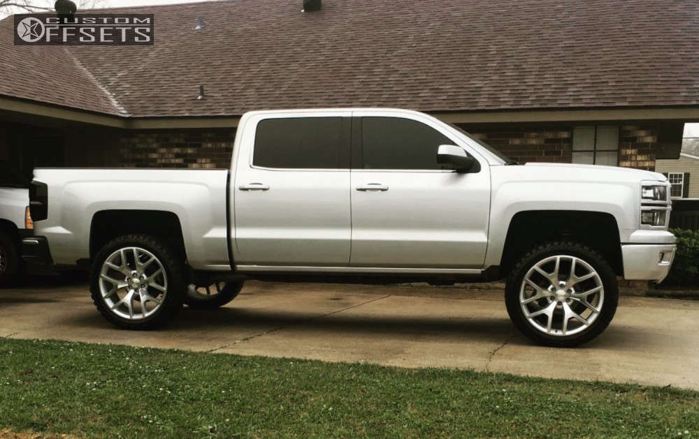 2015 Chevrolet Silverado 1500 with 24x10 31 OE Performance 169 and 35/ ...