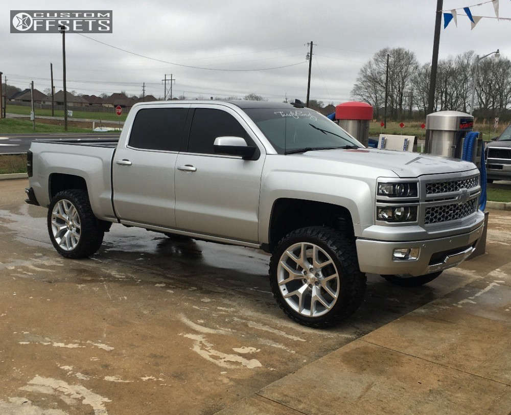 2015 Chevrolet Silverado 1500 with 24x10 31 OE Performance 169 and 35/ ...