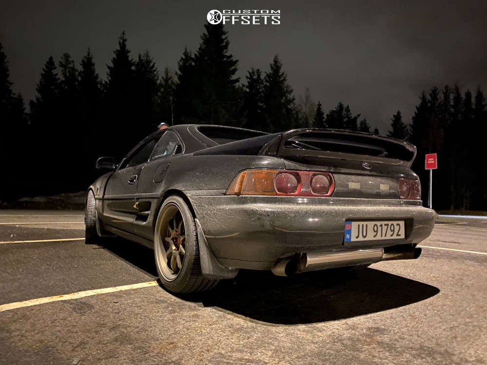 1991 Toyota MR2 with 17x8.5 32 Work Emotion D9r and 235/40R17 Falken ...