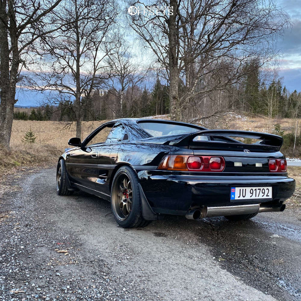 1991 Toyota MR2 with 17x8.5 32 Work Emotion D9r and 235/40R17 Falken ...