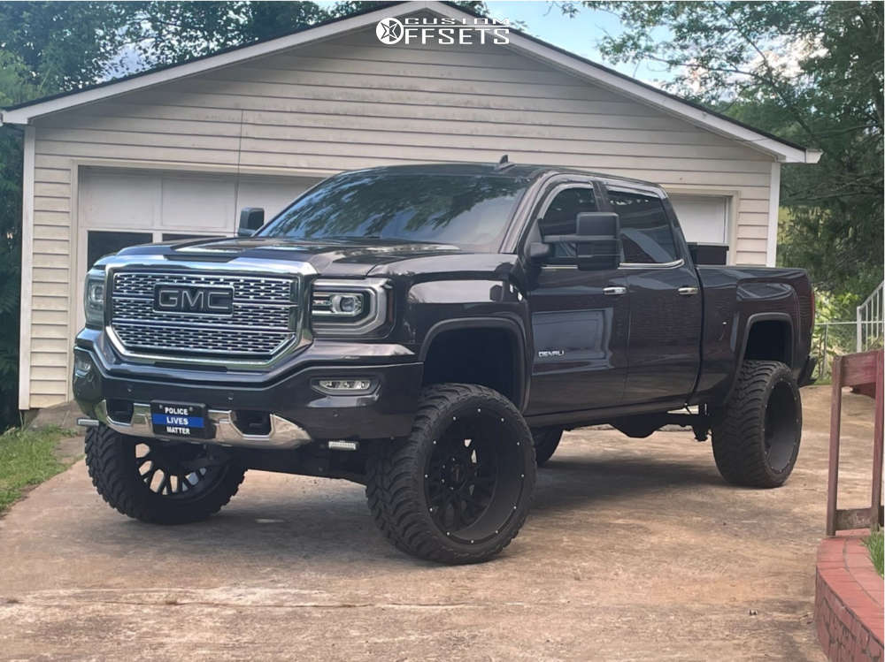 2016 GMC Sierra 1500 with 24x12 -44 Vision Rocker 412 and 35/13.5R24 ...