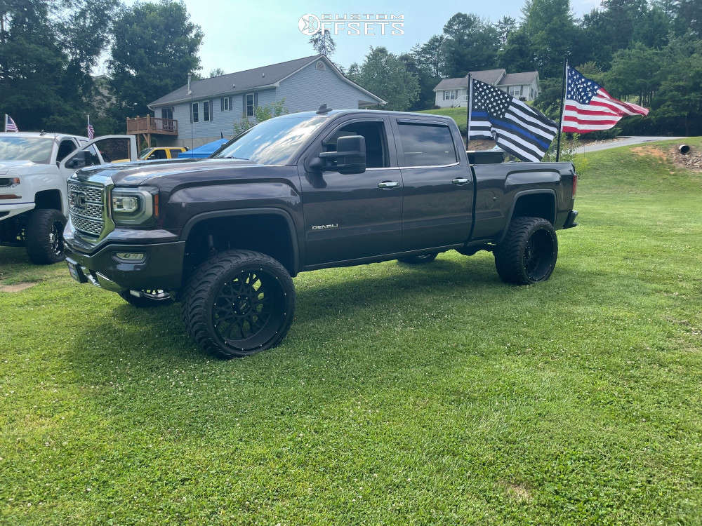 2016 GMC Sierra 1500 with 24x12 -44 Vision Rocker 412 and 35/13.5R24 ...