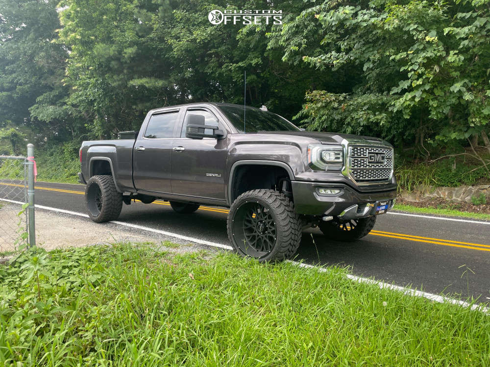 2016 GMC Sierra 1500 with 24x12 -44 Vision Rocker 412 and 35/13.5R24 ...