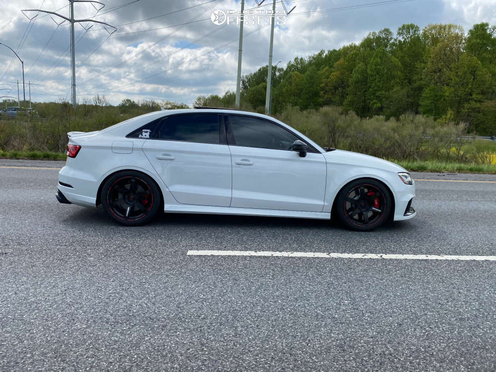 2018 Audi RS3 with 18x9.5 44 Volk Te37 Saga Time Attack Edition and 265 ...