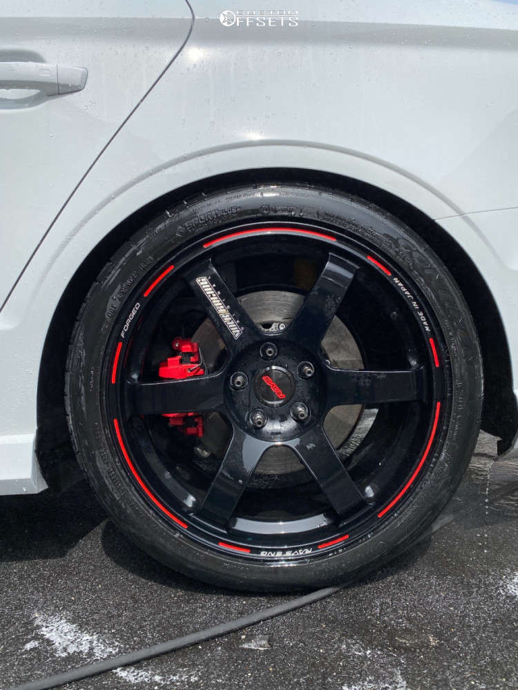 2018 Audi RS3 with 18x9.5 44 Volk Te37 Saga Time Attack Edition and 265 ...