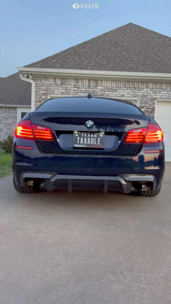 2014 BMW 550i with 19x10 28 Konig Ampliform and 285/35R19 Continental ...