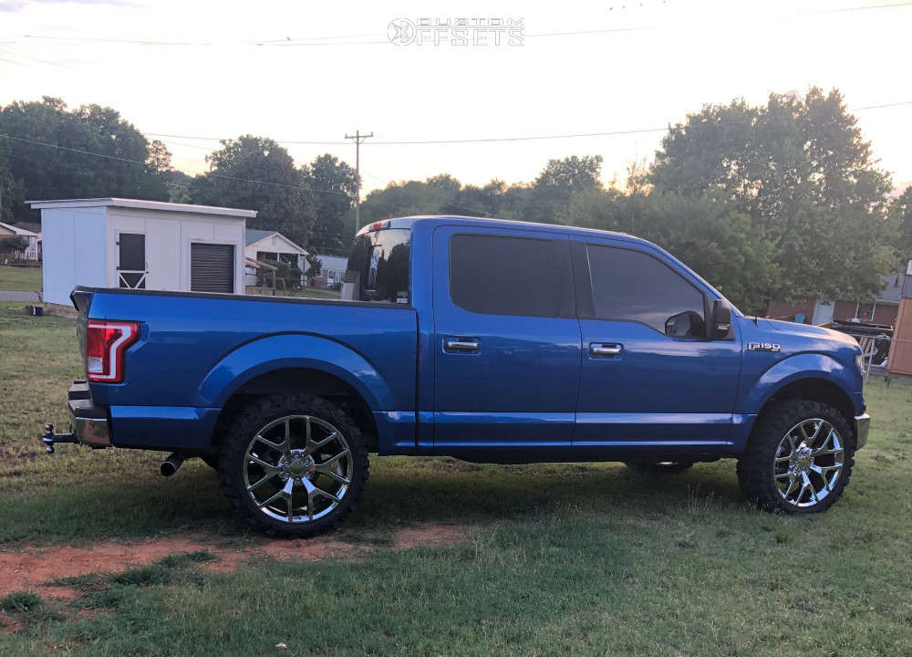 2015 Ford F-150 with 24x10 0 Factory Reproductions FR44 and 35/12.5R24 ...