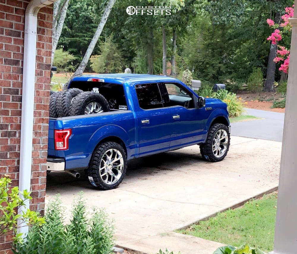 2015 Ford F-150 with 24x10 0 Factory Reproductions FR44 and 35/12.5R24 ...