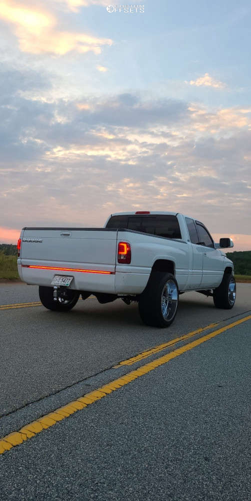 1999 Dodge Ram 2500 with 24x12 -44 Fuel Forged Ff16 and 33/12.5R24 Nitto Ridge Grappler and ...