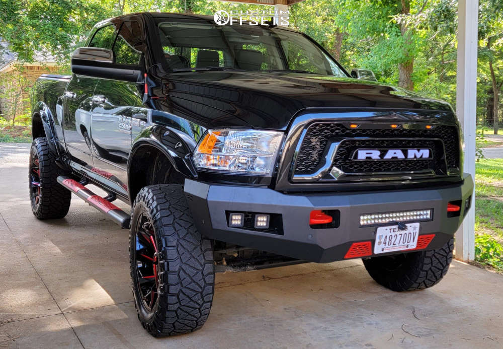 2018 Ram 2500 with 22x10 -18 Fuel Reaction and 37/12.5R22 Nitto Ridge ...
